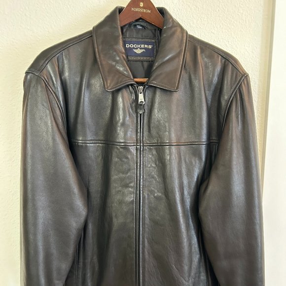 Dockers | Jackets & Coats | Mens Docker Lamb Leather Jacket Xl | Poshmark